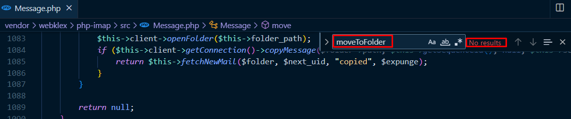 Cant Move Email From Folder · Issue 478 · Webklexlaravel Imap · Github 1886