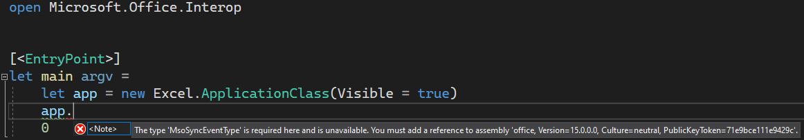 Program Crashes When Opening Excel · Issue 9864 · Dotnet Fsharp · Github