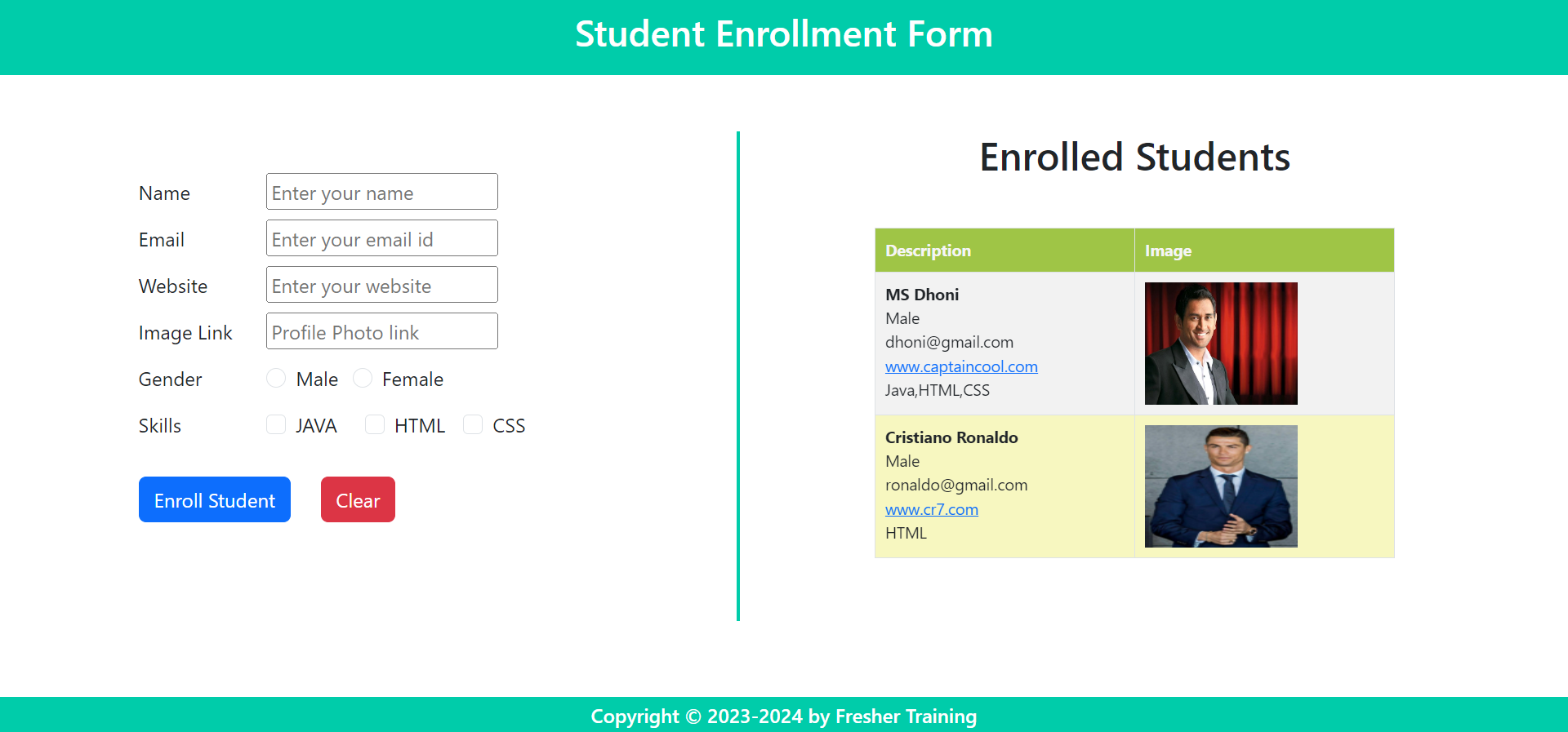 GitHub - adarshgupta0040/Student-Enrollment-Form