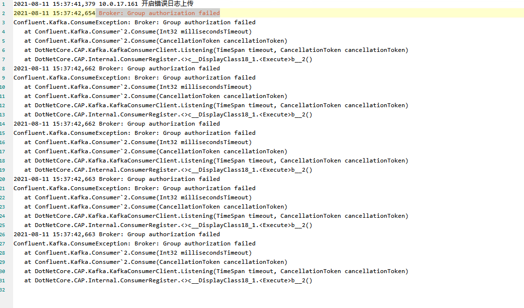 Broker: Group authorization failed · Issue #972 · dotnetcore/CAP · GitHub