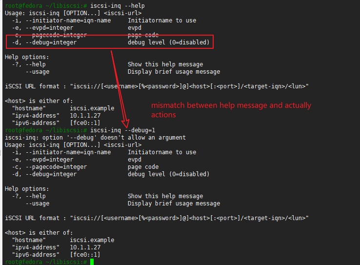 Can not specify iscsi-inq debug level · Issue #374 · sahlberg/libiscsi · GitHub