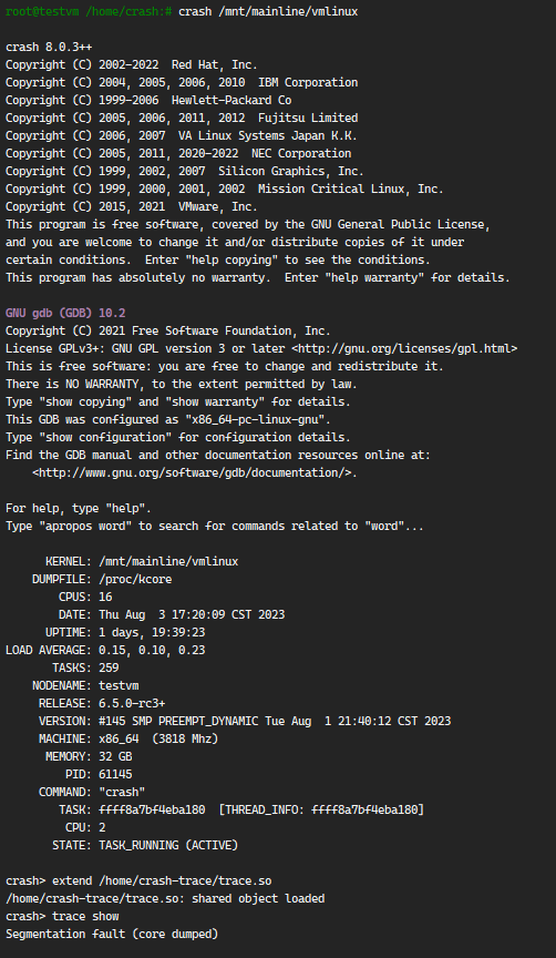 crash coredump when using crash-trace-command · Issue #148 · crash-utility/crash · GitHub