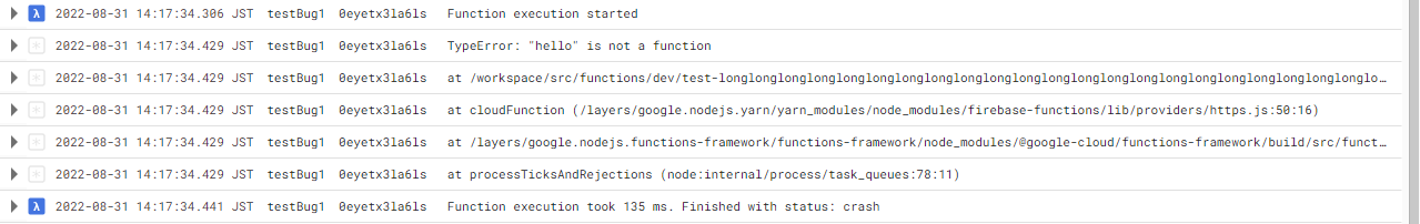 Typeerror Log Will Be Split Into Multiple Lines · Issue 1215 · Firebasefirebase Functions · Github