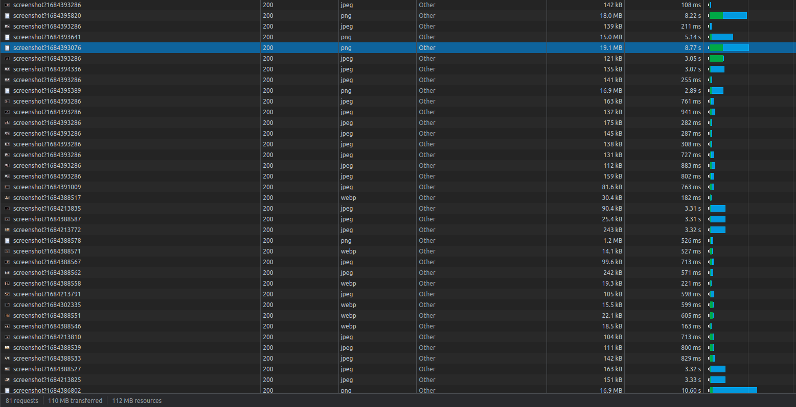 [Bug Report] Scene detail screen loads full size thumbnails of all items in the queue · Issue ...
