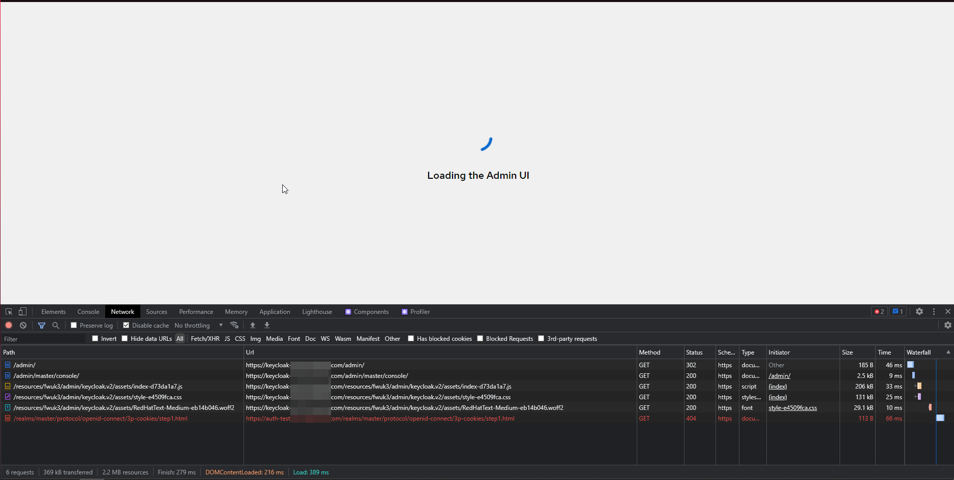 Hostname admin url loading block · Issue #21581 · keycloak/keycloak · GitHub