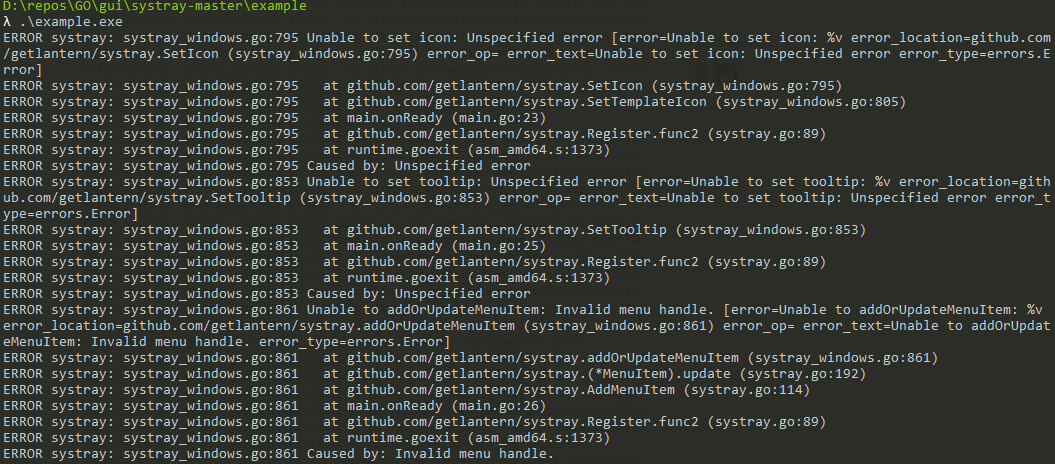 not working on windows · Issue #148 · getlantern/systray · GitHub
