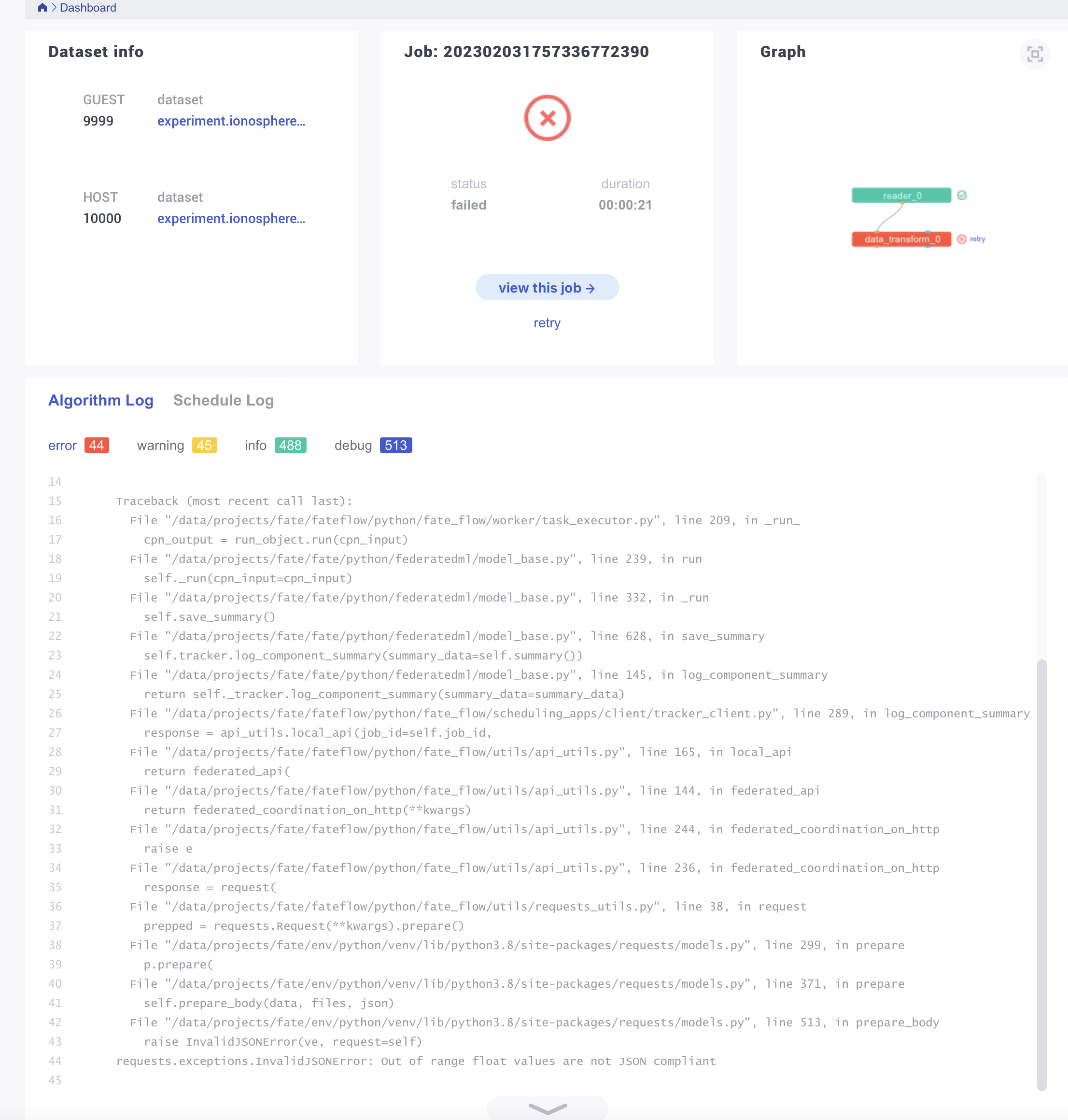 data_transform missing_fill fails · Issue #4610 · FederatedAI/FATE · GitHub