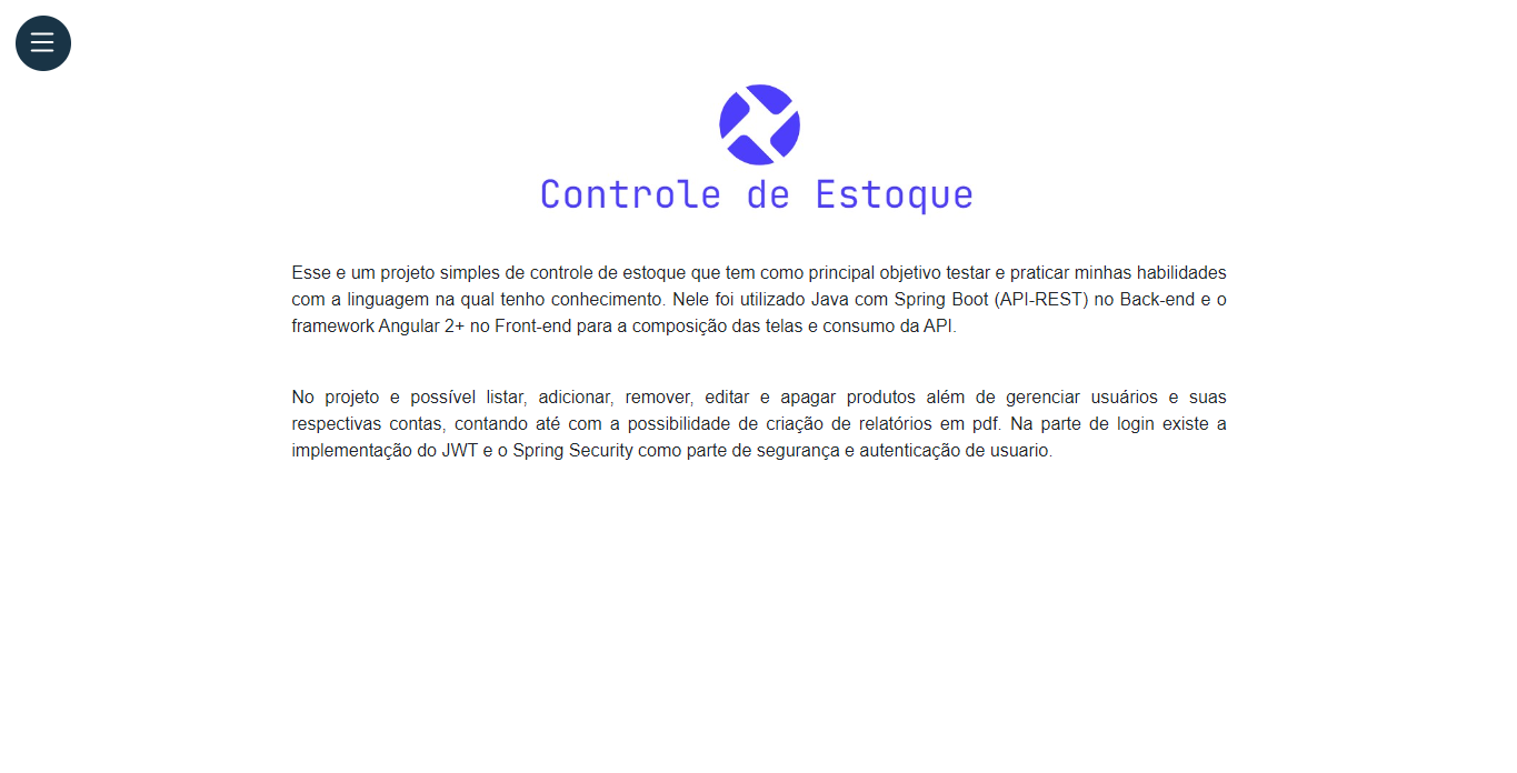 GitHub - AlessandroPdaSilva/controle-de-estoque: Controle de Estoque feito com Java, Spring boot ...