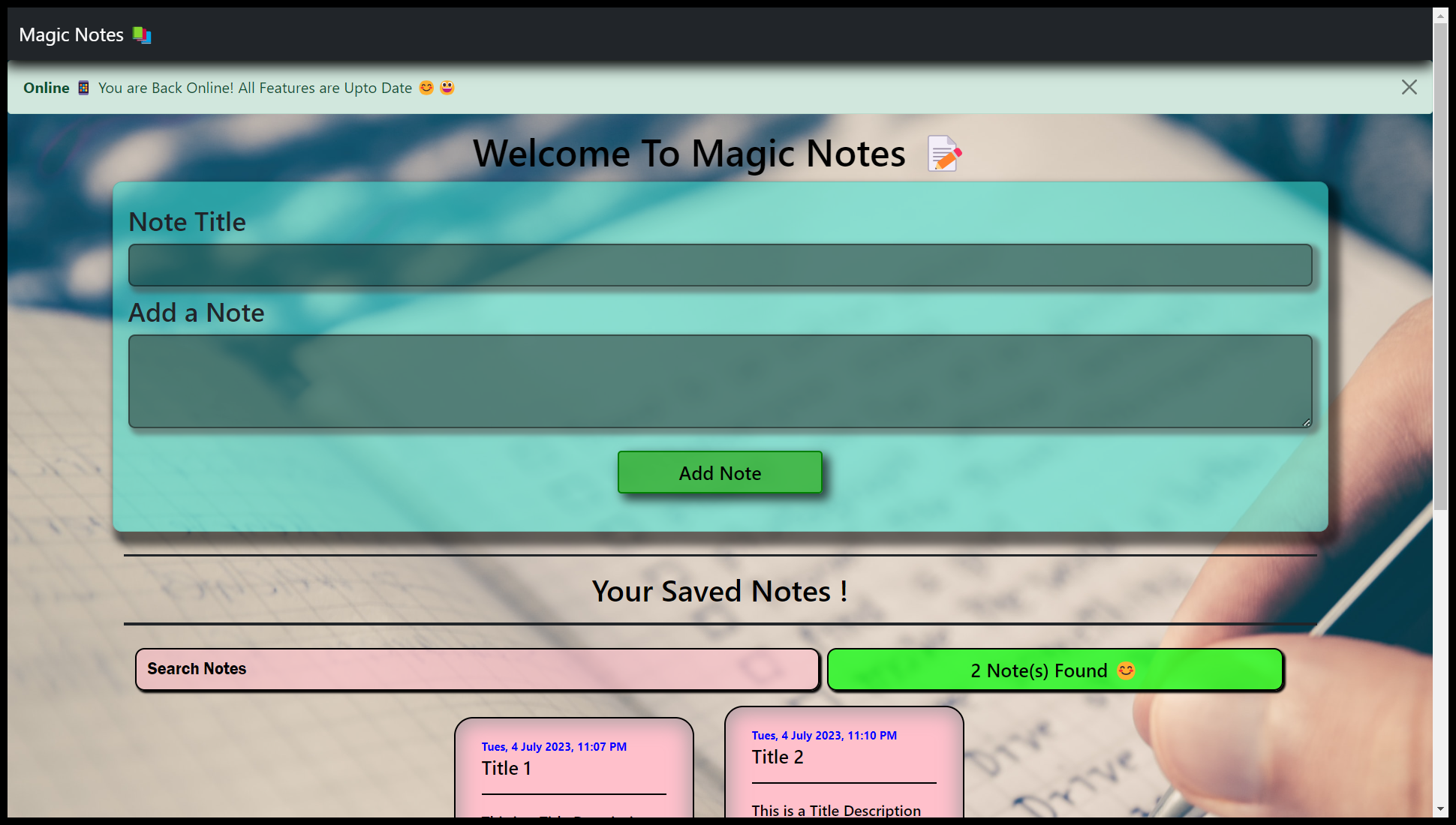 GitHub - debugger-snjy/Magic-Notes: This repository contains the code ...