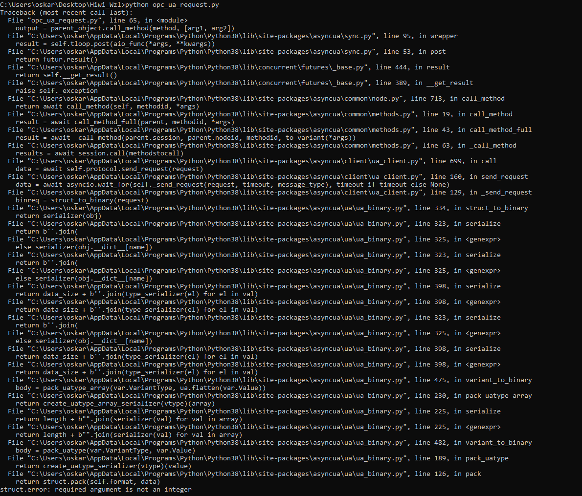 Call Method Arguments Unclear · Issue 1387 · Freeopcuaopcua Asyncio · Github