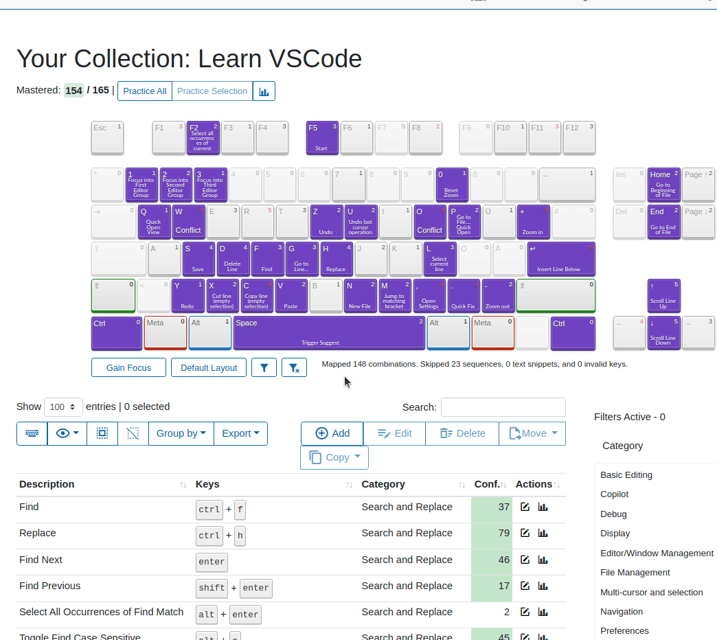 make it easier to enter new shortcuts - automatically set focus on ...