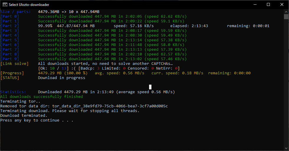 Jeden súbor sa nestiahne celý · Issue #107 · setnicka/ulozto-downloader · GitHub