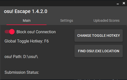 GitHub - Koltay/osuEscape: osu! score submission selector