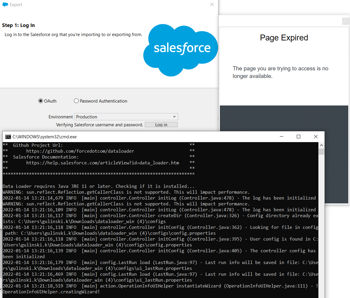 SSO Login fails with dataloader opened through the .bat · Issue #410 · forcedotcom/dataloader ...