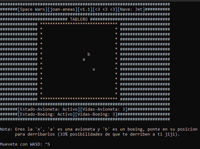 GitHub - joananeas/spacewars: Juego de consola tipo space invaders ...