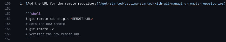 Remote URL is not showing up · Issue #27088 · github/docs · GitHub