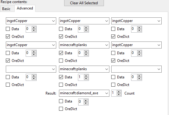 GitHub - catmandoe1/Minecraft-Recipe-Builder: Json recipe builder for ...