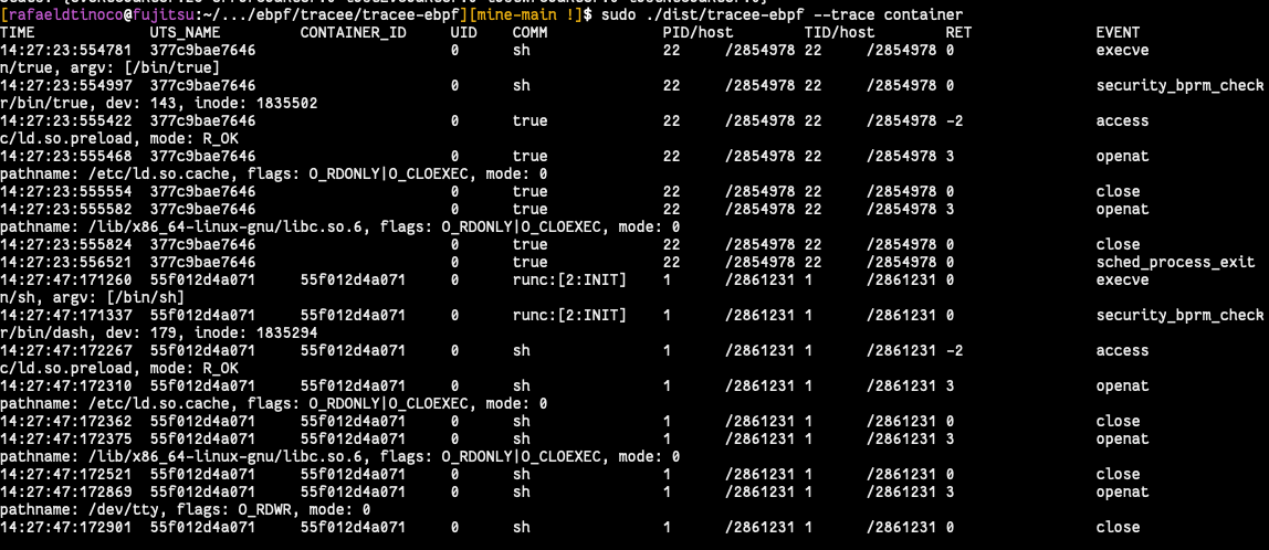 Containerid Doesnt Work For Existing Containers · Issue 862 · Aquasecuritytracee · Github