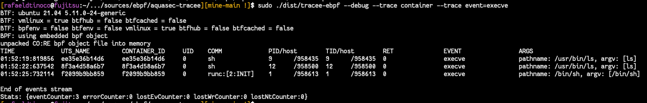 containerid doesn't work for existing containers · Issue #862 · aquasecurity/tracee · GitHub