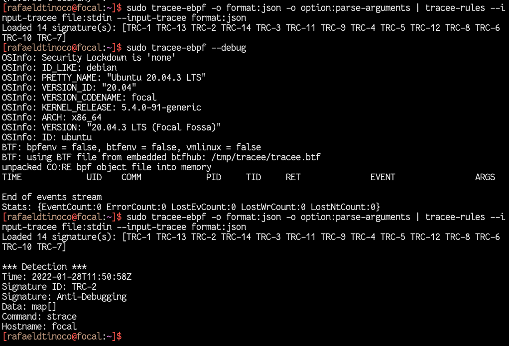 tracee-rules TRC-2 not working in Ubuntu Bionic HWE v5.4 but working in Ubuntu Focal v5.4 ...