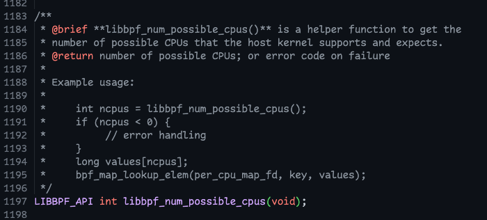 libbpf_num_possible_cpus support ? · Issue #195 · aquasecurity/libbpfgo · GitHub