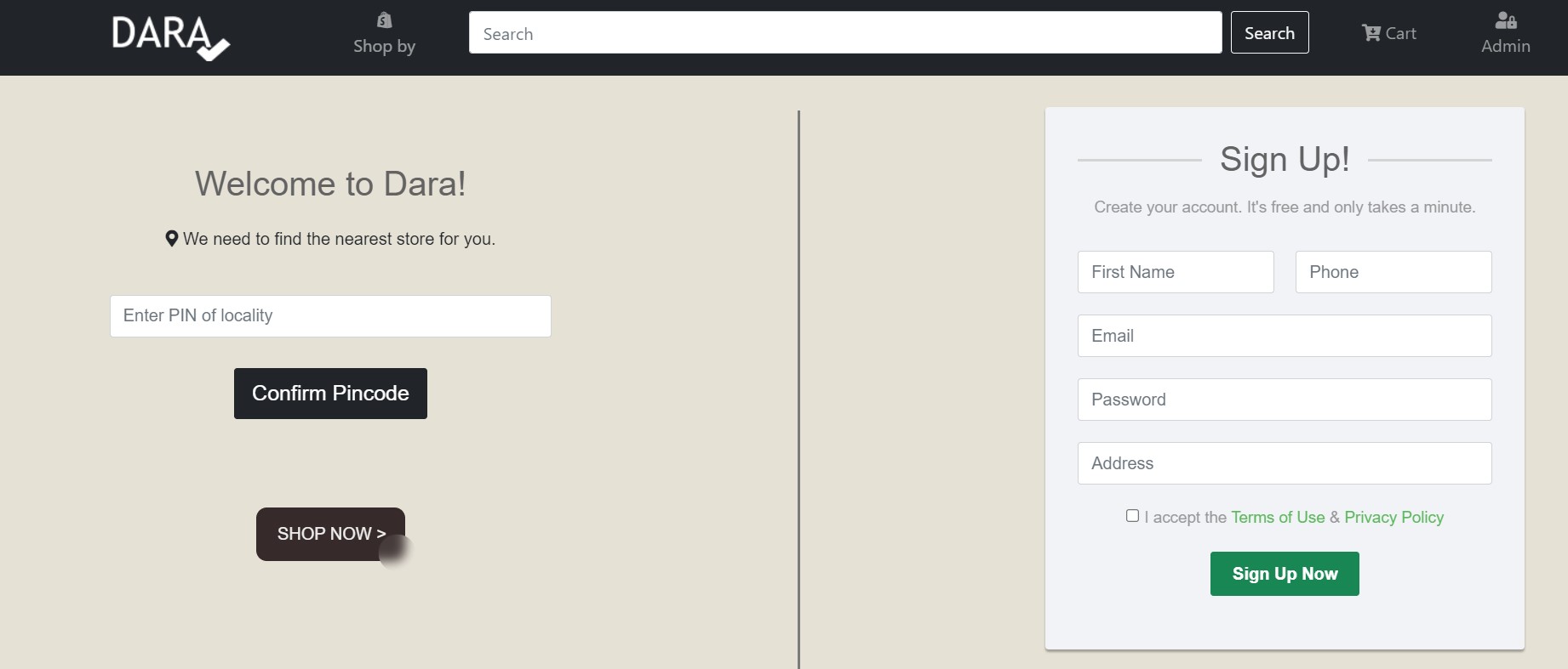 GitHub - anmol-ui/DARA_Website: Online retail store system
