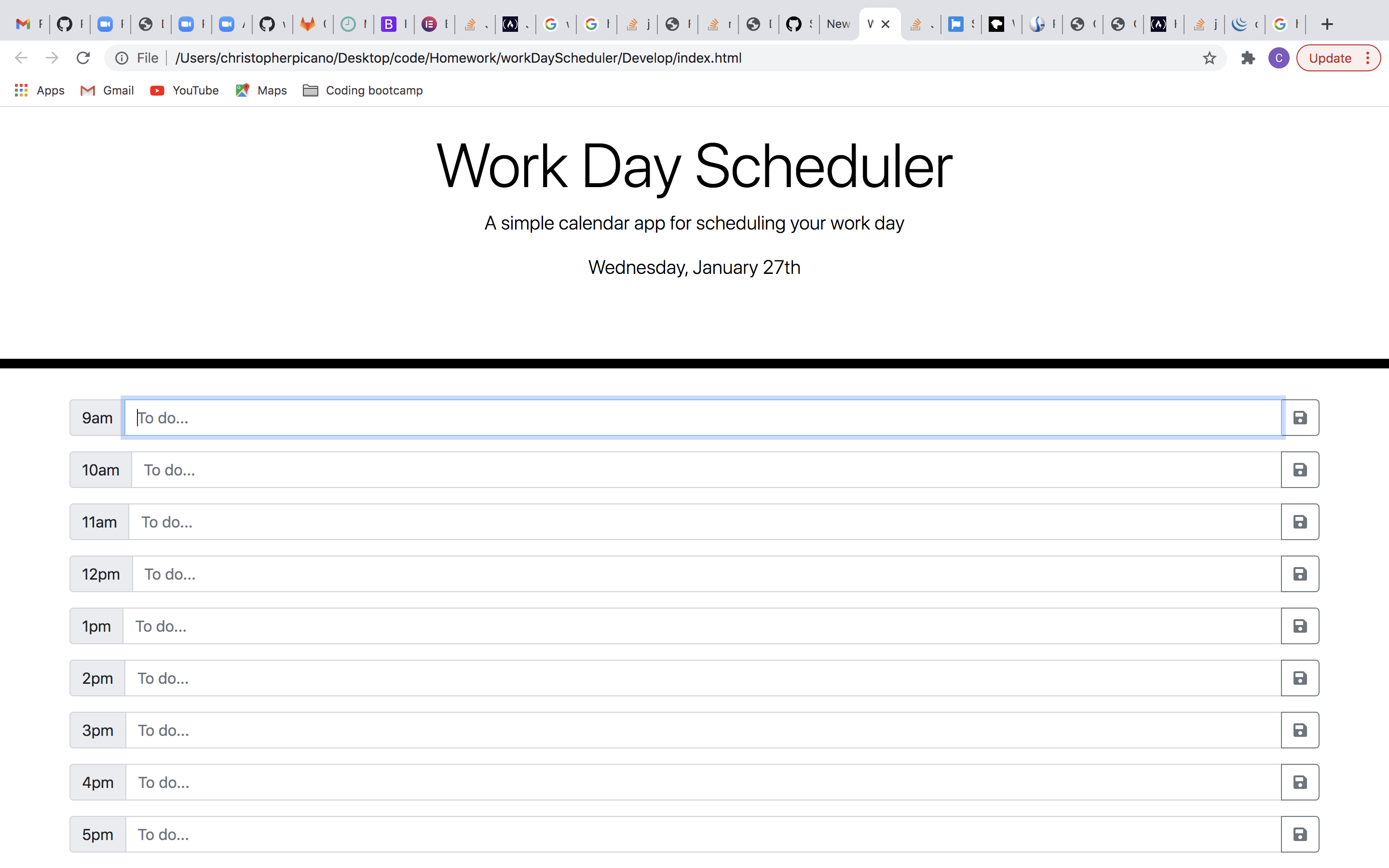 GitHub - chrispicano/workDayScheduler