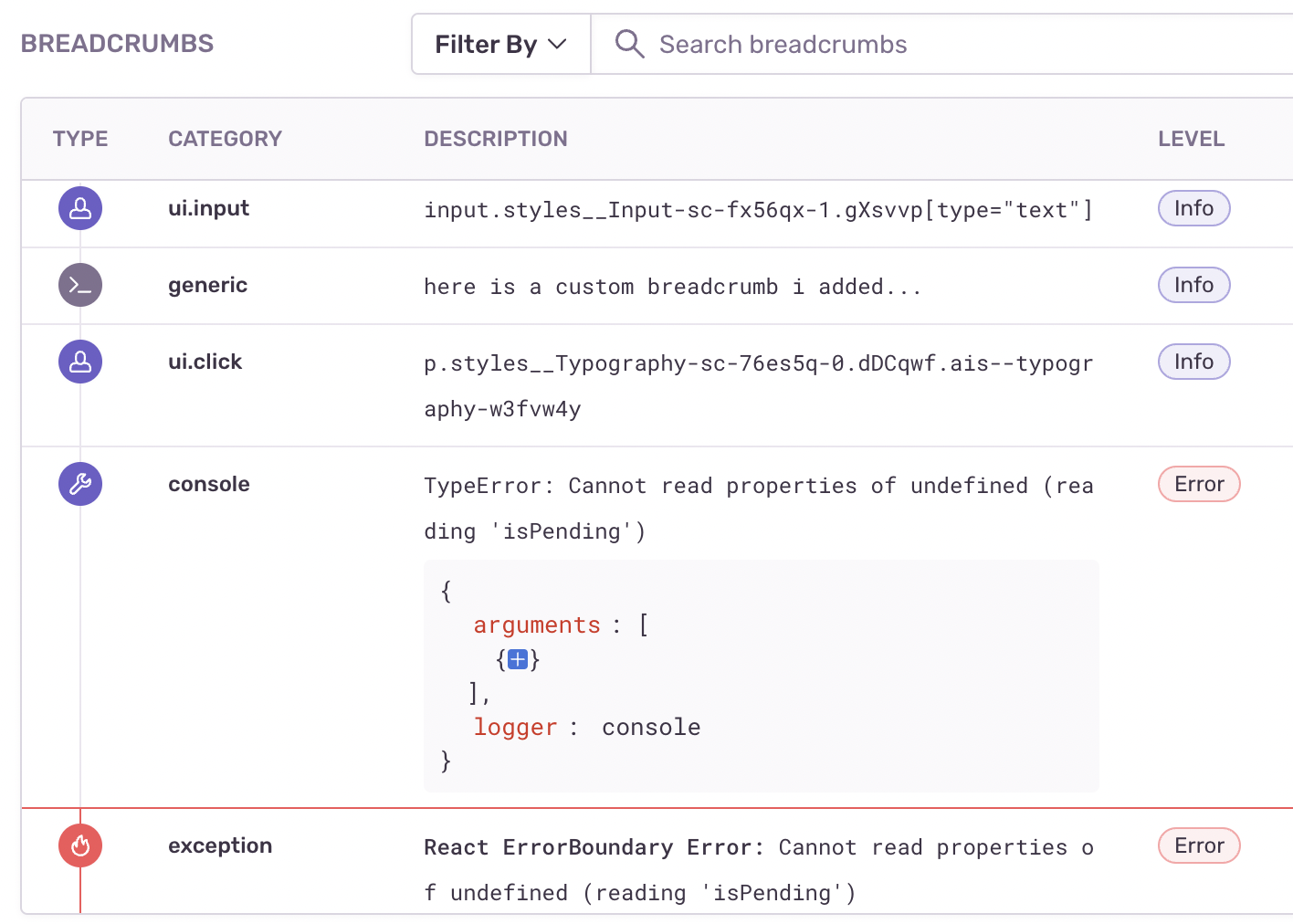 Sentry V7 Breadcrumbs And Other Integrations Not Sending From Browserclient Or Hub · Issue