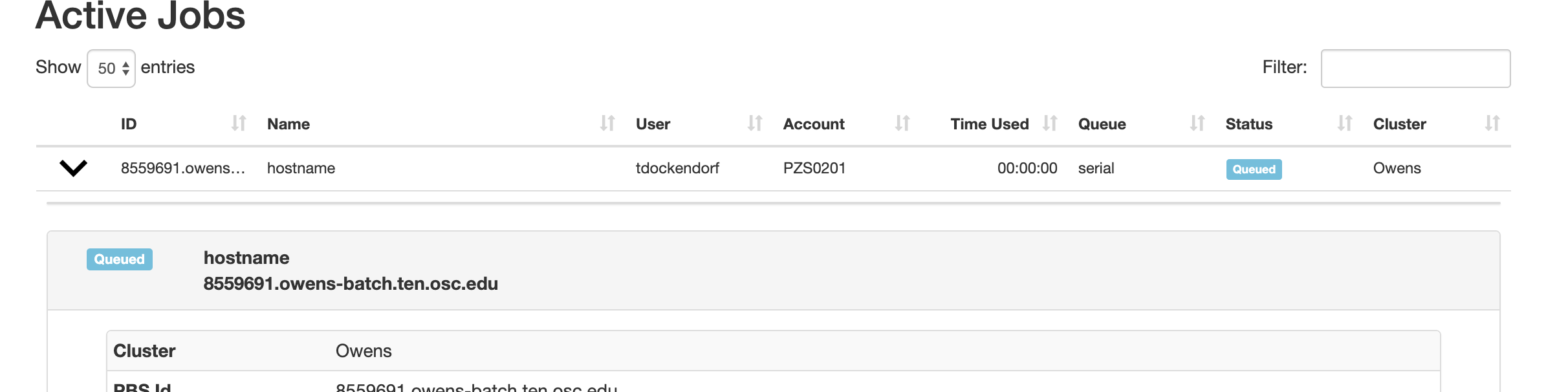 Jobs are not expanding in activejobs · Issue #323 · OSC/ondemand · GitHub