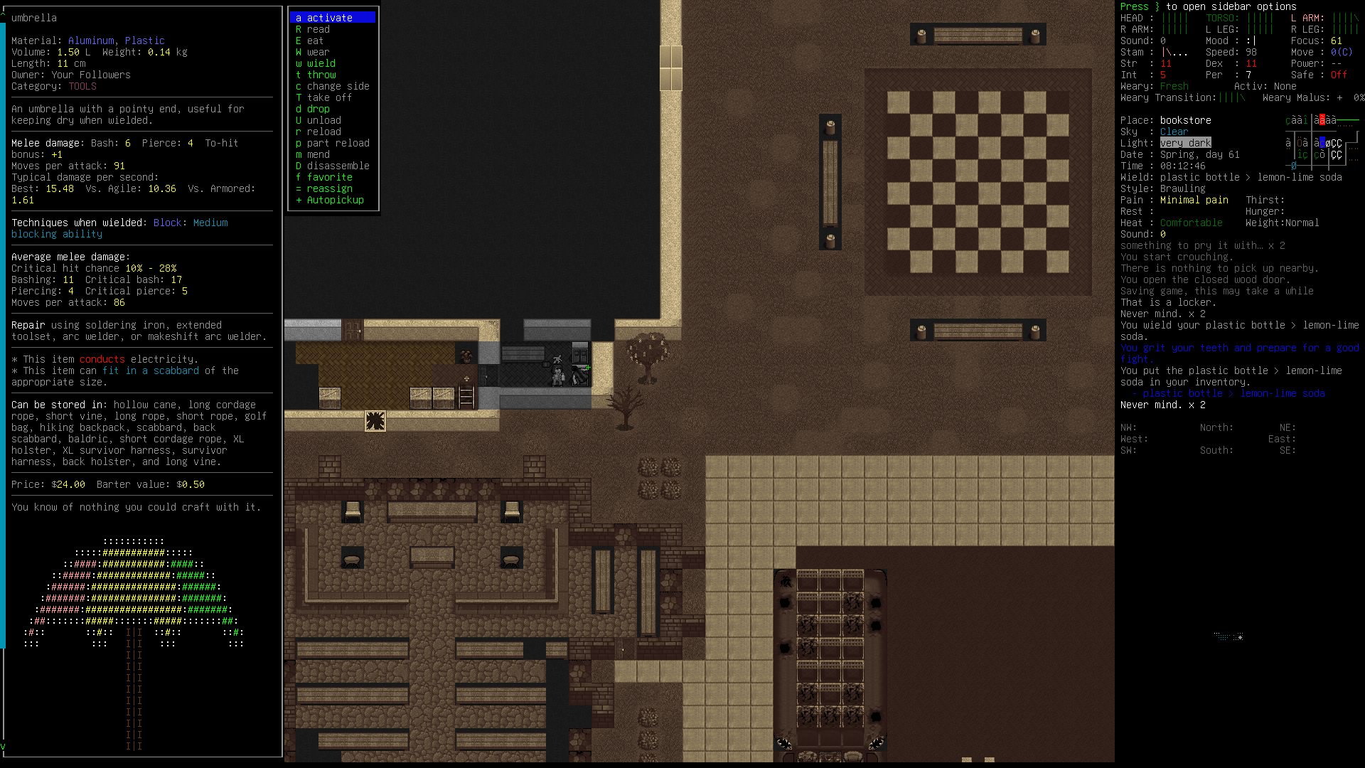 Umbrella is 11 cm length and in my rain coat... · Issue #62195 · CleverRaven/Cataclysm-DDA · GitHub