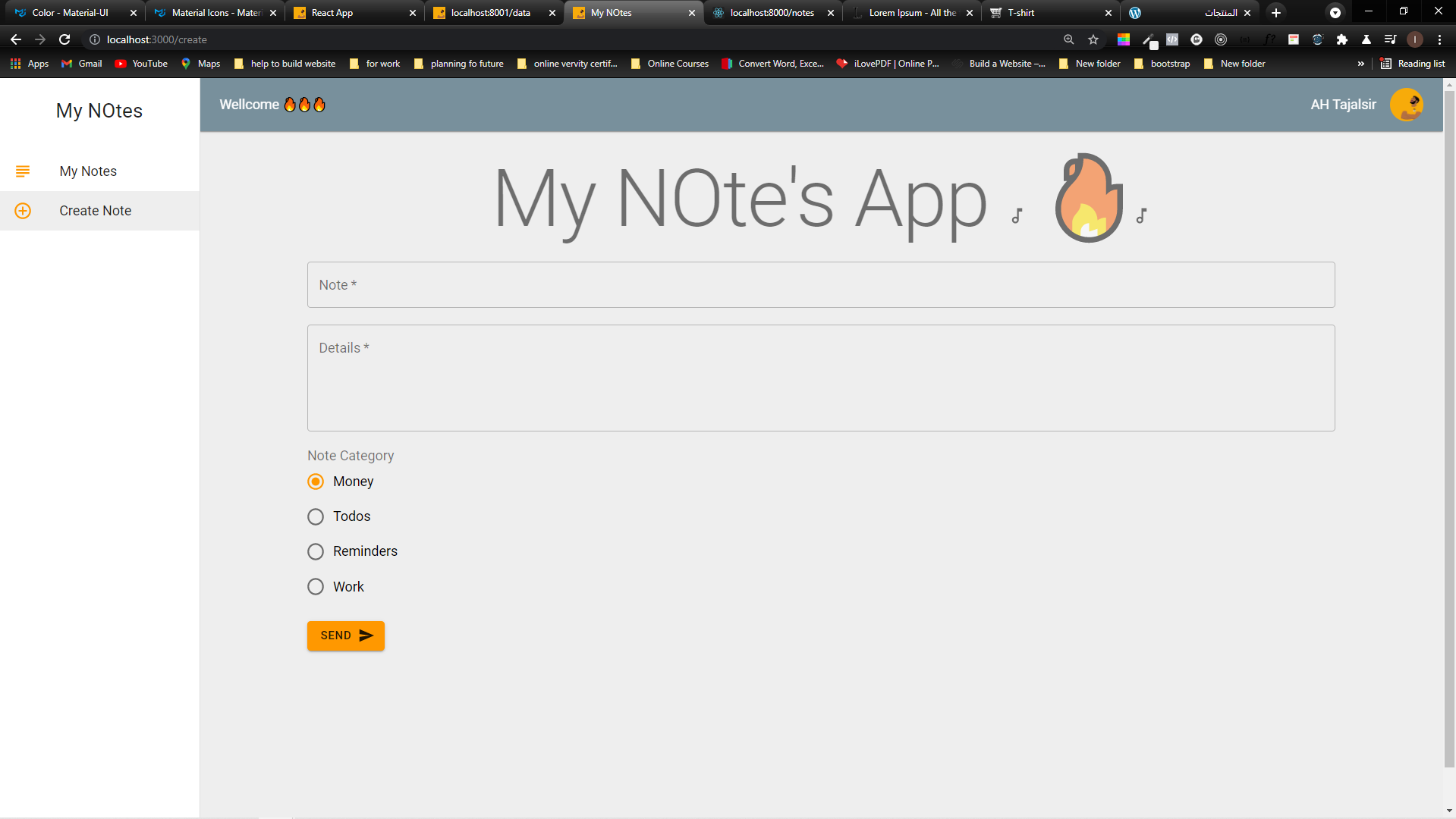 GitHub - AhmedTajalsir/My-NOtes: React + react-router + Material-ui ...