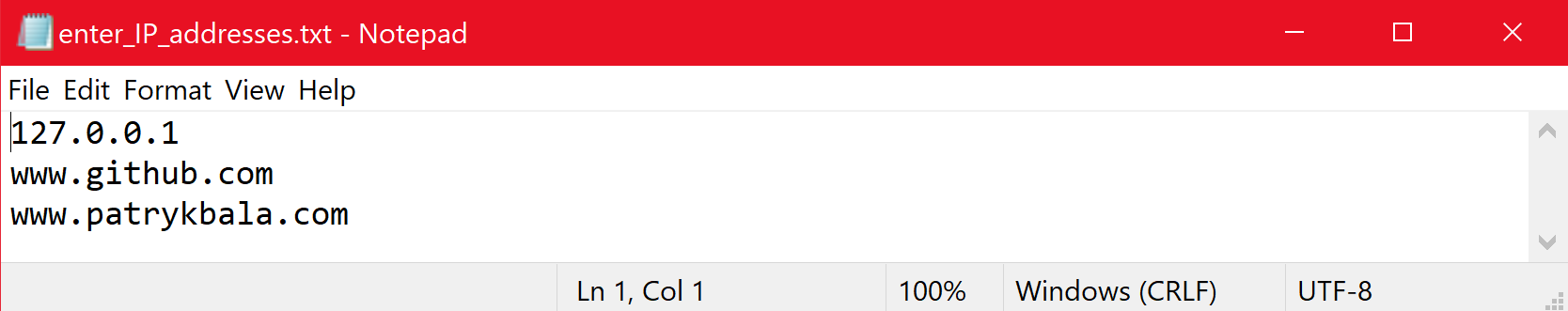 GitHub - PatrykBala/PingCMD: Ping of IP addresses in CMD.