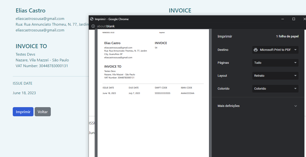 GitHub - eliascastrosousa/invoicegenerator