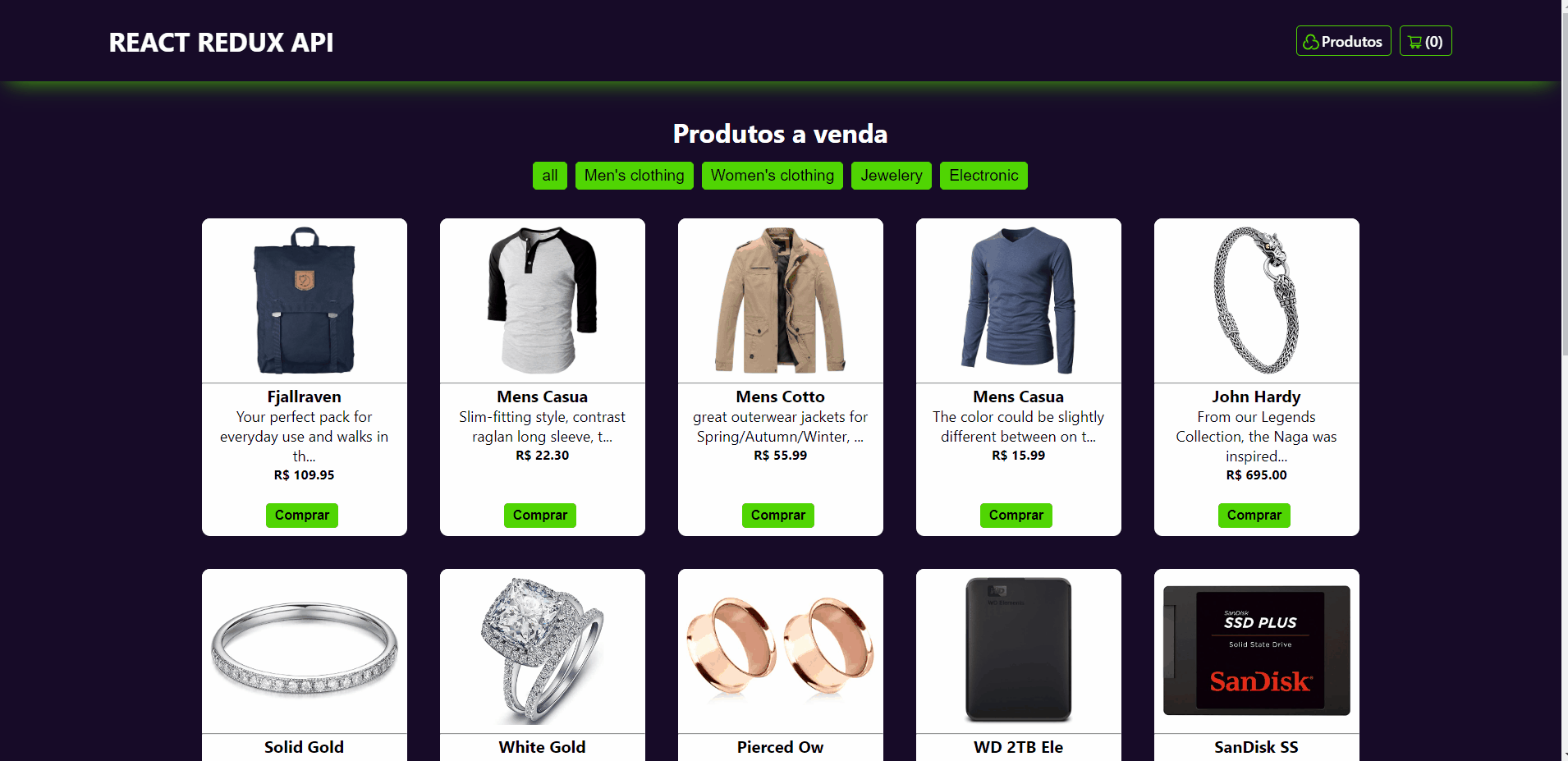GitHub - DigitalHDR/Shop-React-Redux-API