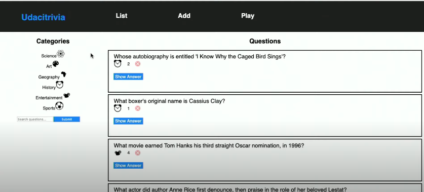 GitHub - dahmie-code/trivia-app: Trivia App that holds 10 questions per ...