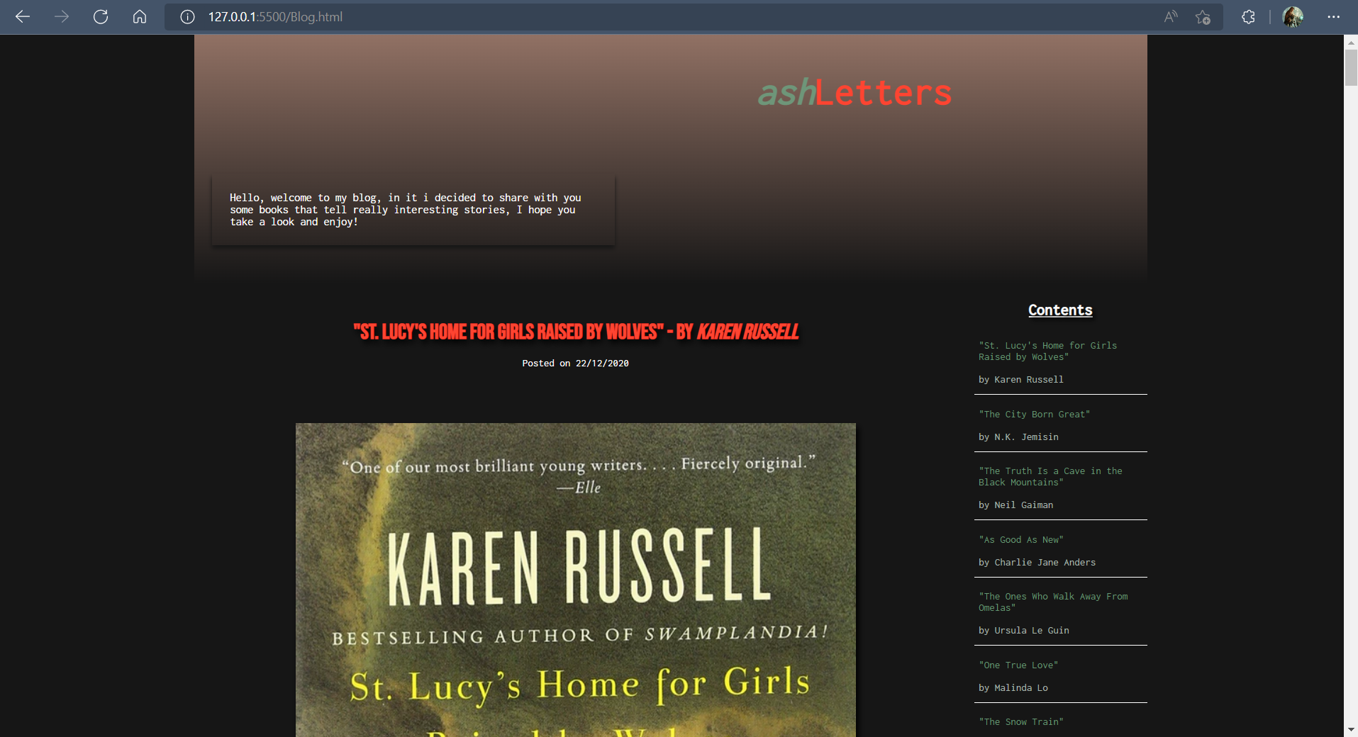 GitHub - Nakaitsu/blog-de-livros: Um modelo do que seria um blog de livros