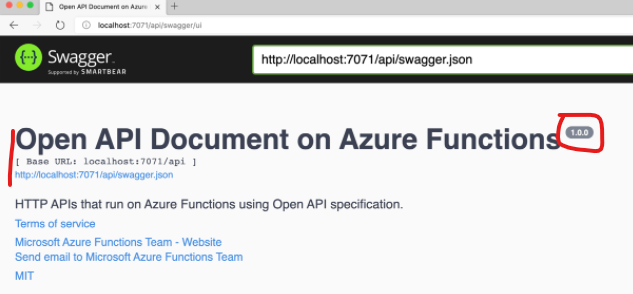 Customize Info object (title, version, description) · Issue #124 · Azure/azure-functions-openapi ...