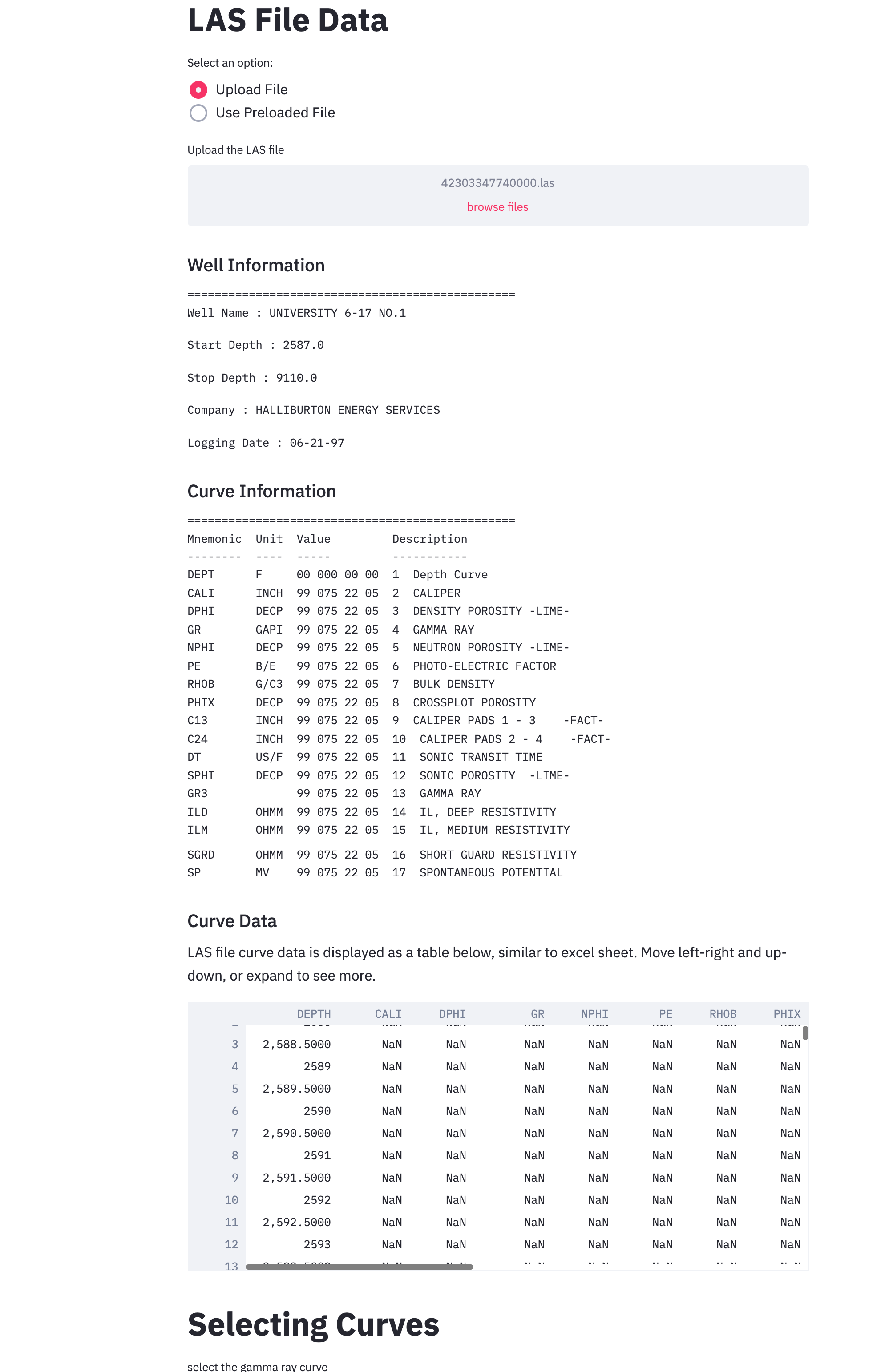 Error when importing LAS file in Streamlit version 0.7 and above. · Issue #4145 · streamlit ...