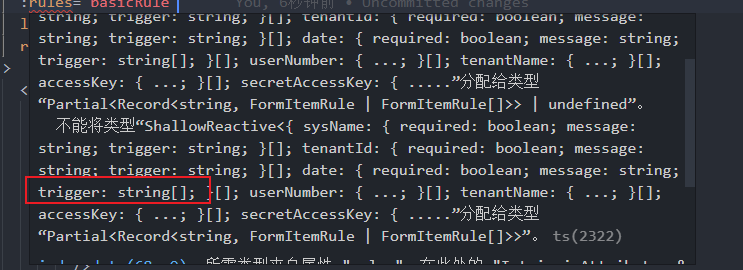 [Bug Report] [Component] [form] form 校验规则触发方式为 string[]时提示类型错误. · Issue #7671 · element-plus ...