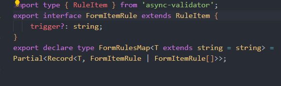 [Bug Report] [Component] [form] form 校验规则触发方式为 string[]时提示类型错误. · Issue #7671 · element-plus ...