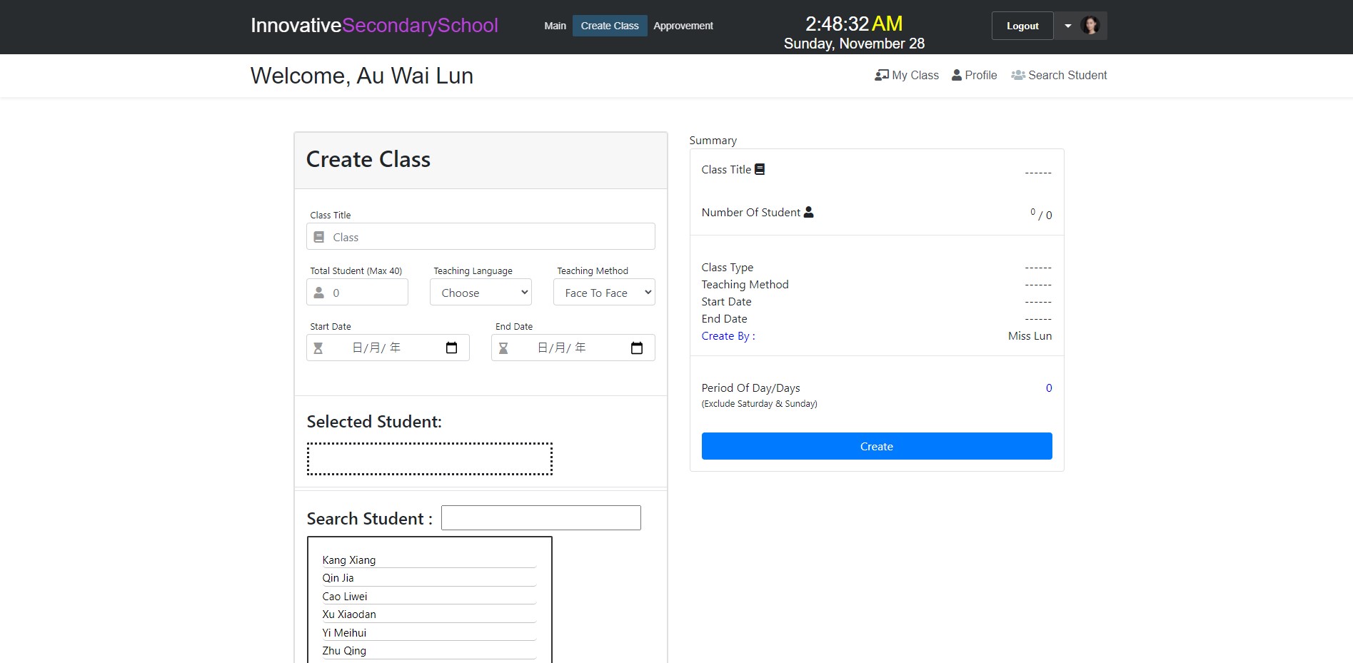 GitHub - CyrusTsang1688/SecondarySchool_Attendance_System: Secondary ...