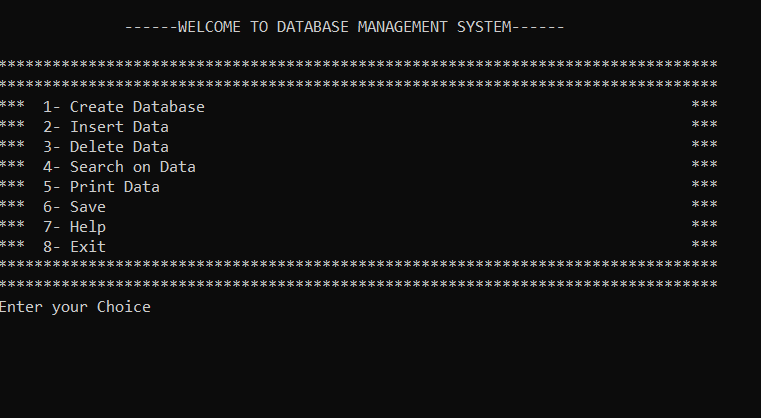 GitHub - hparihar-07/DatabaseManagementSystem