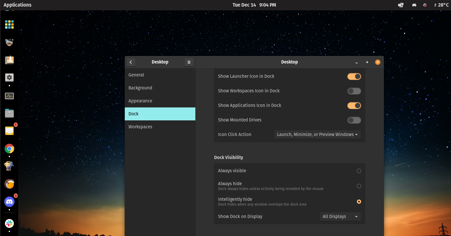 "Intelligently Hide" and "Always Hide" broken in "Workspaces" view · Issue #2056 · pop-os/pop ...