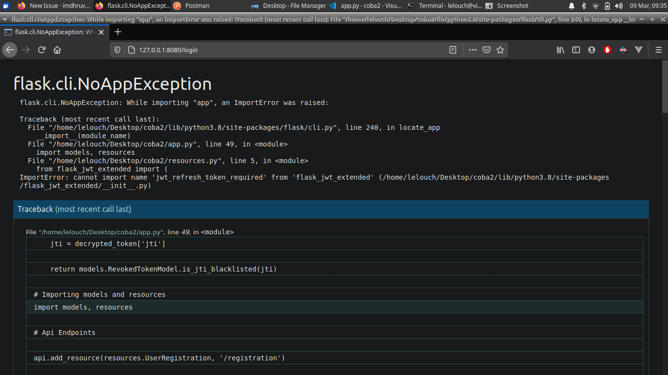 flask.cli.NoAppException: While importing "app", an ImportError was raised · Issue #2 ...