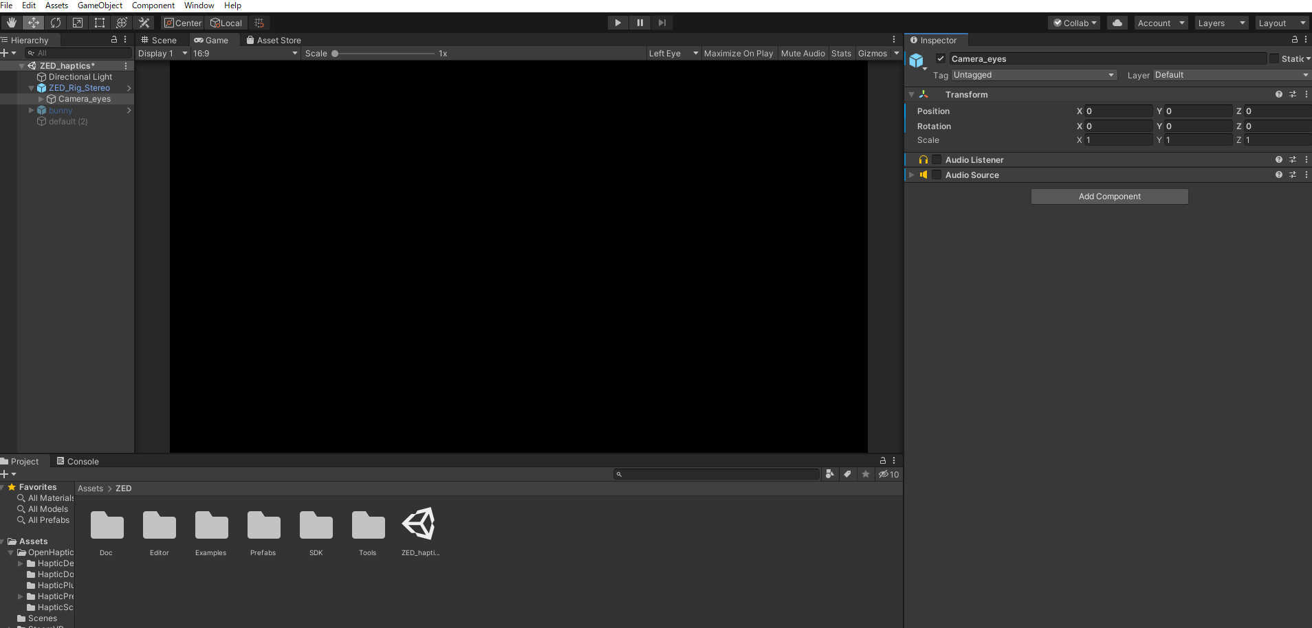 Why do the Rotation and Position of "Camera_eyes" change ,when the game starts? · Issue #189 ...