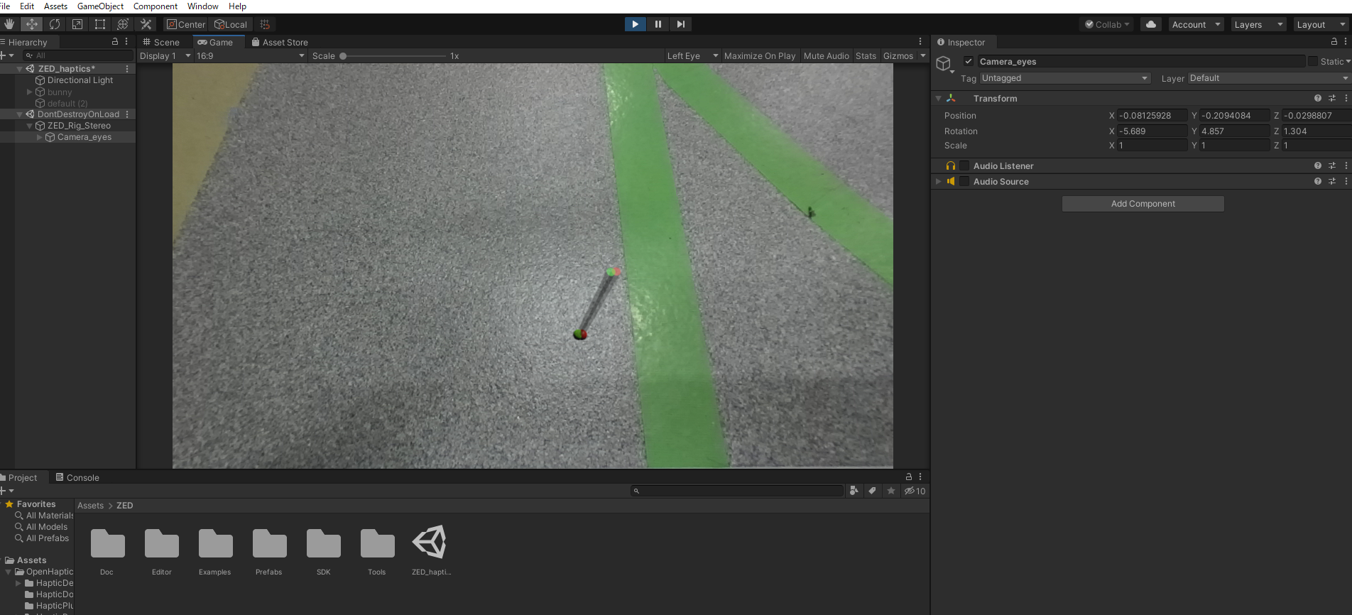 Why do the Rotation and Position of "Camera_eyes" change ,when the game starts? · Issue #189 ...