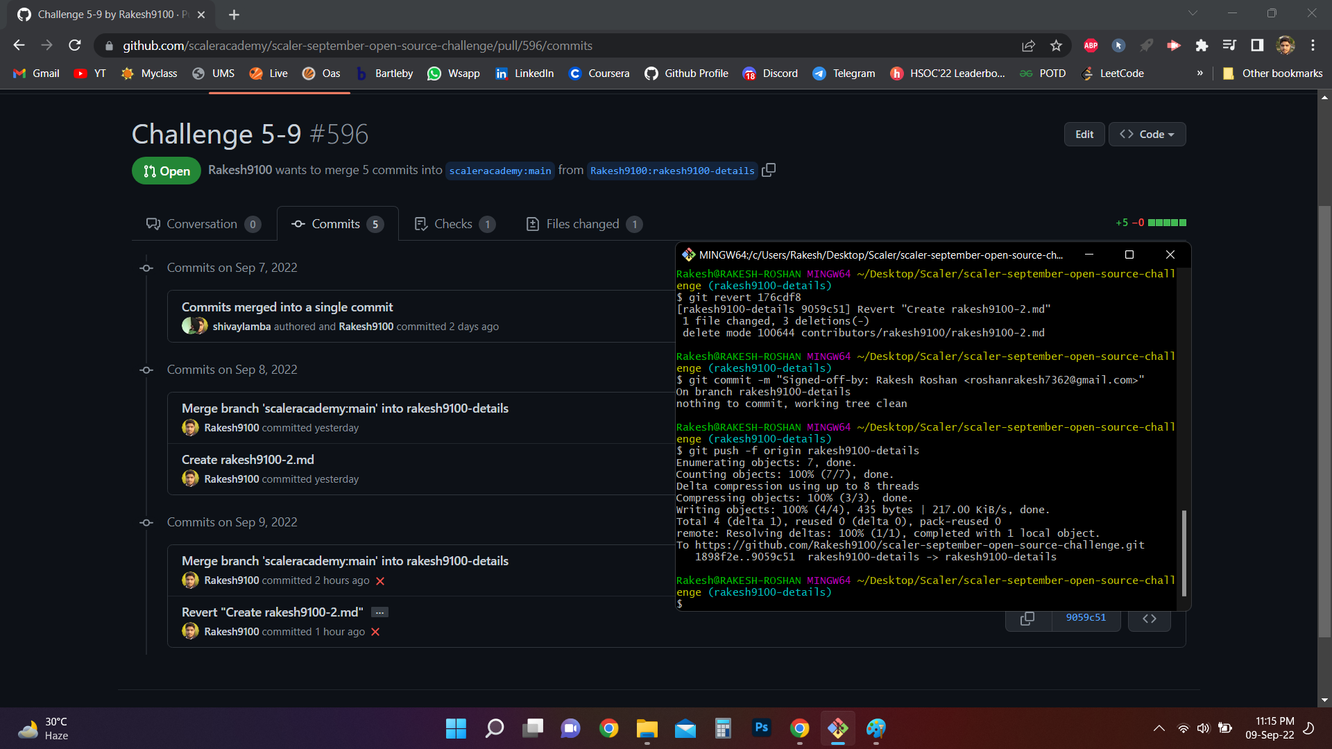Challenge 1-4, 9, 11, 13-14, 16-17, 20-21, 23-30 · Issue #418 · scaleracademy/scaler-september ...