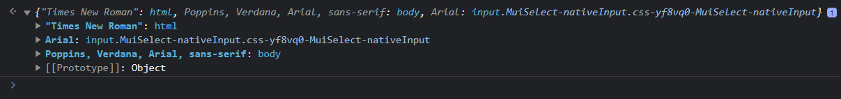 Some components still try to use `Arial` font-family instead of the font-family provided in ...