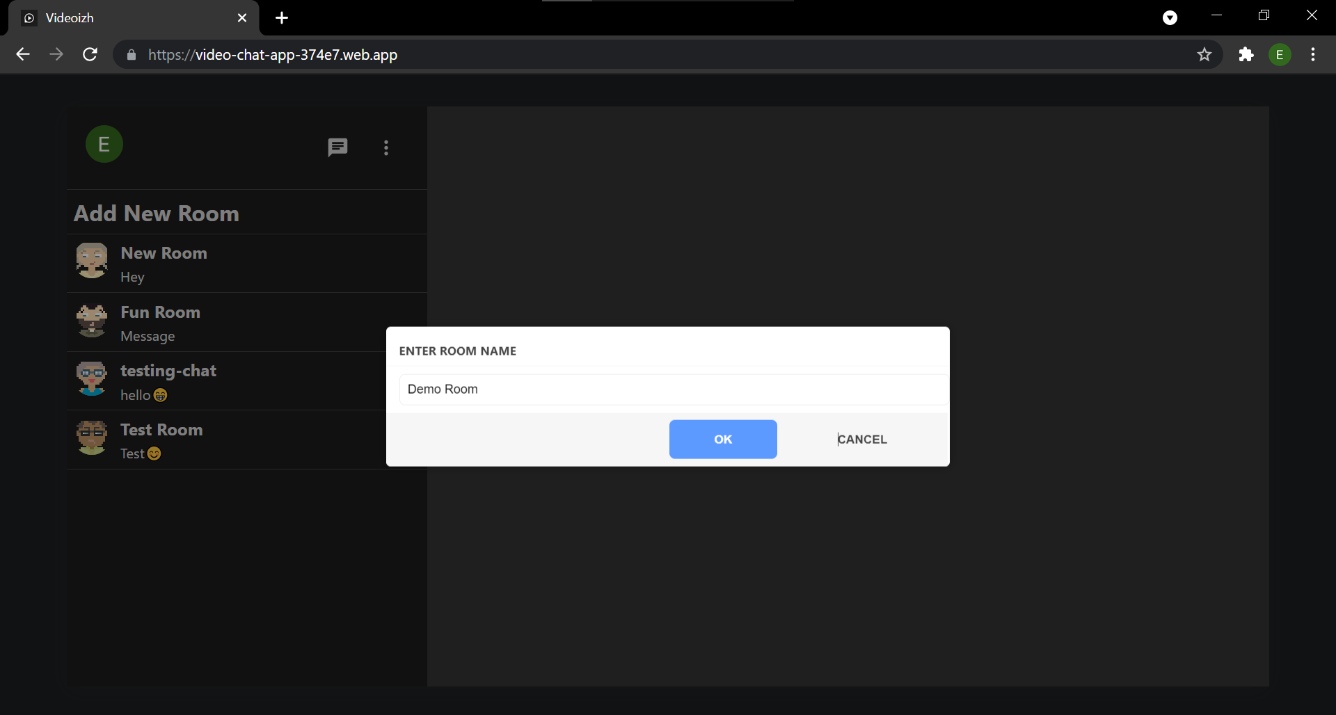 GitHub - esha-goel/Videoizh: Group video chat app with rooms
